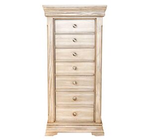 hives and honey haley jewelry armoire, large, taupe