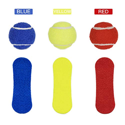 PIKASEN 1.5" Small Tennis Balls for Dogs - Cat Toy 3 Colours and Pack of 12 Mini Tennis Balls for Small Dogs