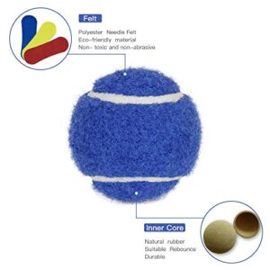 PIKASEN 1.5" Small Tennis Balls for Dogs - Cat Toy 3 Colours and Pack of 12 Mini Tennis Balls for Small Dogs