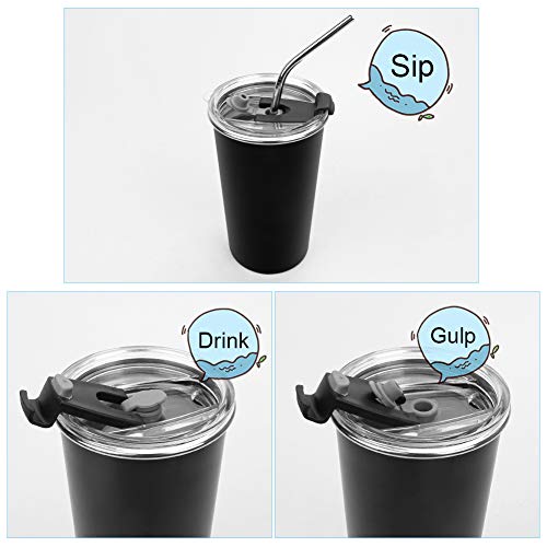 16oz Tumbler Replacement Lids,4 Pack Spill Proof and Splash Resistant Lids,Leak Proof Tumbler Replacement Covers,No Leak Cups Lids Covers for Rambler, Ozark Trail,Yeti