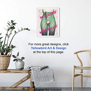 Glam High Fashion Design Wall Decor - Luxury Couture Art - Chic Modern Contemporary Home Decorations for Bedroom, Bathroom, Bath - Funny Gift for Women, BFF, Best Friend, Designer Fashionistas