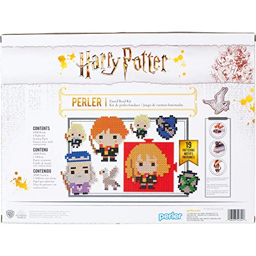 Perler 80-54345 Harry Potter Fuse Bead Kit for Kids and Adults, Comes with 19 Patterns, Multicolor, 4503pcs & Beads Harry Potter Instruction Pad, 53 Patterns, Multicolor