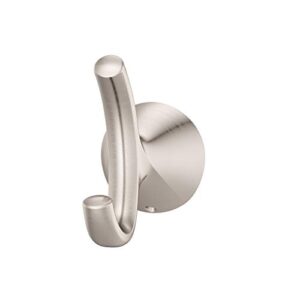 pfister willa towel hook, bathroom towel hook, wall-mounted, screw-in, brushed nickel finish, brhwll0k