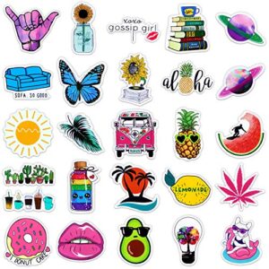 VSCO Stickers for Water Bottles, 100 Pack Laptop Stickers Aesthetic Trendy Waterproof Vinyl Stickers for Skateboard Bike Cute Stickers for Girls Teens