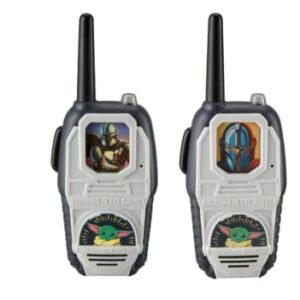 eKids Star Wars Walkie Talkies for Kids Featuring The Child, Indoor and Outdoor Toys Inspired by The Mandalorian and Designed for Fans of Star Wars Toys