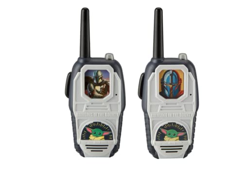 eKids Star Wars Walkie Talkies for Kids Featuring The Child, Indoor and Outdoor Toys Inspired by The Mandalorian and Designed for Fans of Star Wars Toys