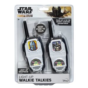 eKids Star Wars Walkie Talkies for Kids Featuring The Child, Indoor and Outdoor Toys Inspired by The Mandalorian and Designed for Fans of Star Wars Toys