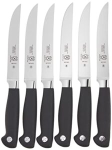 mercer cutlery genesis steak knife set | plain edge, high carbon, 5-inch