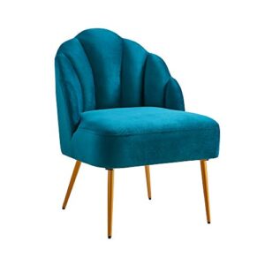 ball & cast accent chair, 23.5"w x 25"d x 32.25"h, teal