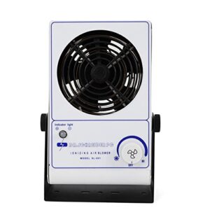 110V 60Hz Ionizing Air Blower Fan Anti Electrostatic Ion Blower Anti-Static Ionizer ESD Static Electricity Elimination Eliminator Fan Adjustable Wind Speed