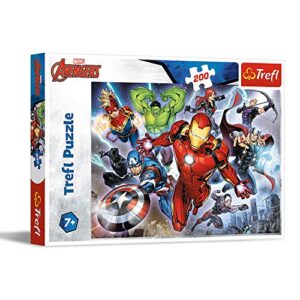 trefl 13260 200 teile, für kinder ab 7 jahren puzzle, multicoloured, marvel avengers