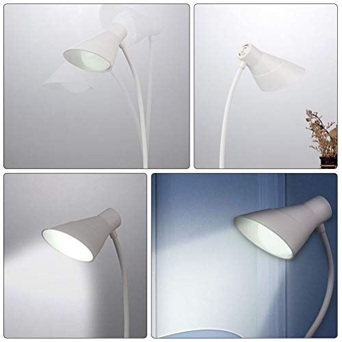 VOSAREA LED Night Light Bulbs Gooseneck LED Desk Lamp USB Charging Swing Arm Touch Control Reading Lamp Bedside Table Light for Study Bedroom Office Portable Night Light