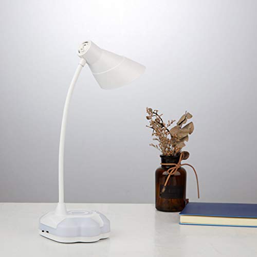 VOSAREA LED Night Light Bulbs Gooseneck LED Desk Lamp USB Charging Swing Arm Touch Control Reading Lamp Bedside Table Light for Study Bedroom Office Portable Night Light