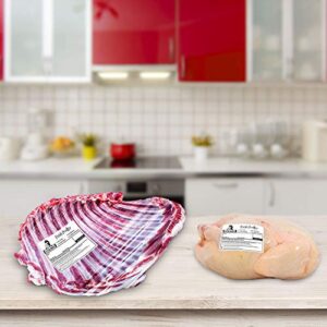 Poultry Freezer Labels,50Pcs 4x3 Inch with Safe Handling Instructions Exemption