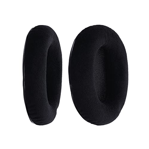 kwmobile 2X Earpad Compatible with Kingston HyperX Cloud II Gaming - Replacement Velour Earpad Cushion for Headphones - Black