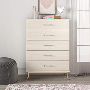 Little Seeds Monarch Hill Clementine White 5 Drawer Dresser