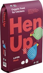 hen up organic | layer mash - non-gmo chicken food | 25 pound (25 lb.) bag