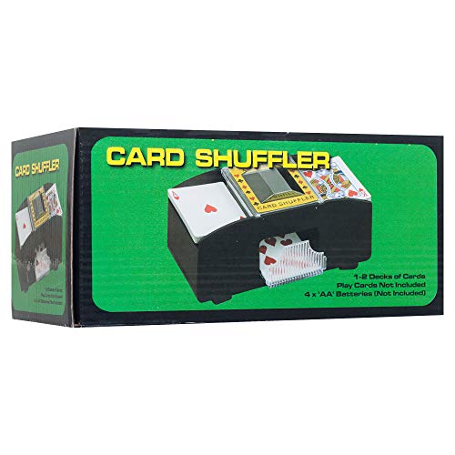 Trademark Poker Texas Holdem Card Shuffler, Black, 1-2 Decks