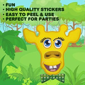 ArtCreativity Make Your Own Zoo Sticker Assortment, Set of 24 Sheets, Unique Arts ‘n Crafts Activity Supplies Kit for Kids, Sticker Prize, Fun Birthday Party Favor, Goodie Bag Filler