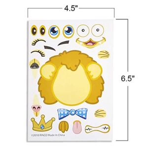 ArtCreativity Make Your Own Zoo Sticker Assortment, Set of 24 Sheets, Unique Arts ‘n Crafts Activity Supplies Kit for Kids, Sticker Prize, Fun Birthday Party Favor, Goodie Bag Filler