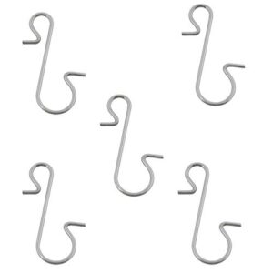 E-outstanding 100pcs Small S Shape Hook Christmas Tree Decorations Silver S Hook Supplies for Home Party