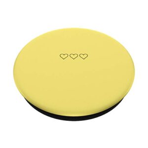 Cute Yellow Aesthetic PopSockets Swappable PopGrip