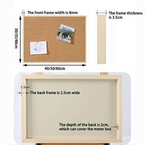 Cork Board Message Board, Wall-Mounted Home Creative Photo Wall, Office Message Board Note Board, Bulletin Board 35x50cm