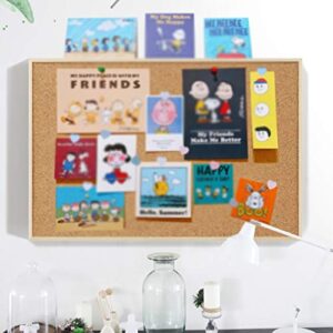 Cork Board Message Board, Wall-Mounted Home Creative Photo Wall, Office Message Board Note Board, Bulletin Board 35x50cm