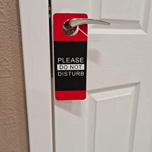 Do Not Disturb Door Hanger Sign, 2 Pack, Double Sided, Ideal for Using in Any Places Like Offices, Clinics, Law Firms, Hotels or During Therapy, Spa Treatment, Counseling Sessions