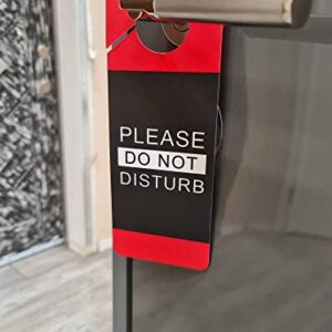 Do Not Disturb Door Hanger Sign, 2 Pack, Double Sided, Ideal for Using in Any Places Like Offices, Clinics, Law Firms, Hotels or During Therapy, Spa Treatment, Counseling Sessions