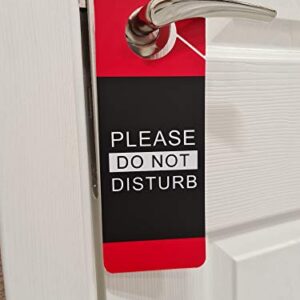 Do Not Disturb Door Hanger Sign, 2 Pack, Double Sided, Ideal for Using in Any Places Like Offices, Clinics, Law Firms, Hotels or During Therapy, Spa Treatment, Counseling Sessions