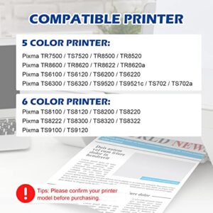 DOUBLE D 280 281 Ink Cartridges Compatible Replacement for Canon 280 281 PGI-280XXL CLI-281XXL for Canon PIXMA TR7520 TR8520 TS8220 TS9120 TS8120 TS6120 TS6220 TS9520 TS9521C TS702 (PGBK, BK, C, M, Y)