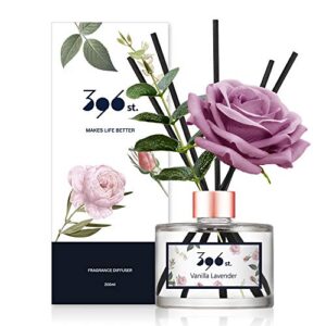 396 st. rose flower reed diffuser, vanilla lavender(also known as garden lavender), 200ml(6.7oz) / reed diffuser sets, scentsy home fragrance, scented oils, home & bathroom décor