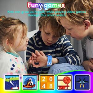 KeBuLe Kids Watch Educational Electronic Toys Touch Screen Smart Watch Toys for 5-10 Year Old Boys Girls Toddler Watch HD Dual Camera Watch Birthday for Kids USB Charging