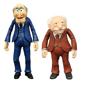 diamond select toys the muppets best of series 2: statler & waldorf action figure two-pack, multicolor