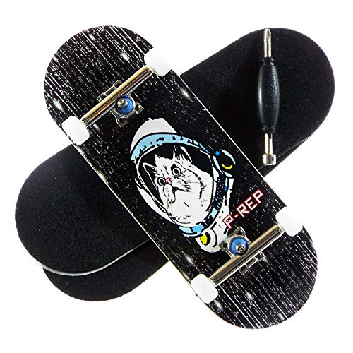 P-REP Space Cat - Solid Performance Complete Wooden Fingerboard (Chromite, 34mm x 97mm)