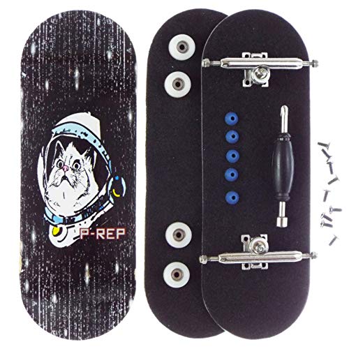 P-REP Space Cat - Solid Performance Complete Wooden Fingerboard (Chromite, 34mm x 97mm)