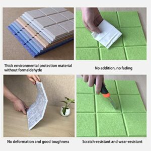 Wall decoration Jiugongge Felt Board x4, self-Adhesive Felt Note Board, Colorful Foam, You can Cut it Yourself (11.8x11.8 in)