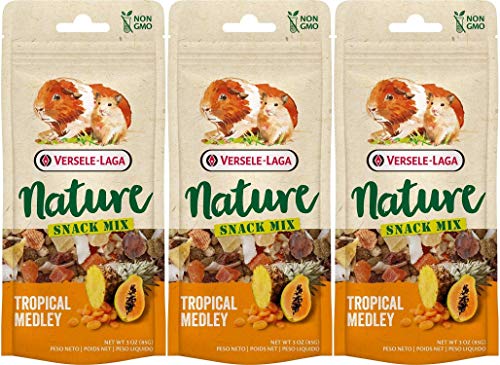 Versele-Laga 3 Pack of Nature Tropical Medley Snack Mix Treats, 3 Ounces Each, for Small Pets