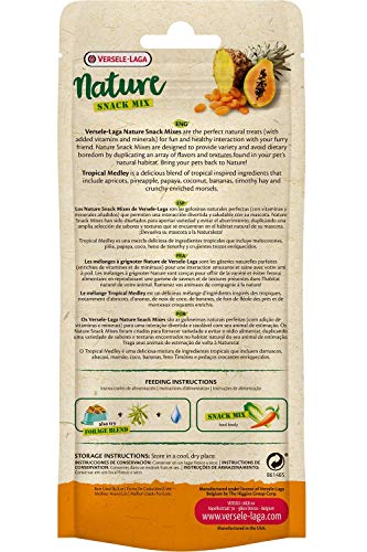 Versele-Laga 3 Pack of Nature Tropical Medley Snack Mix Treats, 3 Ounces Each, for Small Pets