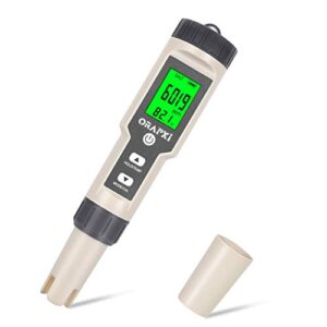 digital salinity tester for salt water - waterproof ip67 salinity meter with atc large range 0-200ppt saltwater tester for seawater, aquariums, marine monitoring, and koi fish pond by orapxi