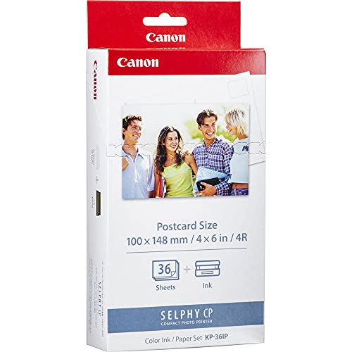 Canon 3-Pack Color Ink/Paper Set KP-36IP for CP Printers (36 Sheets of 4x6 Paper with Ink)