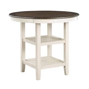 lexicon braun counter height dining table, antique white