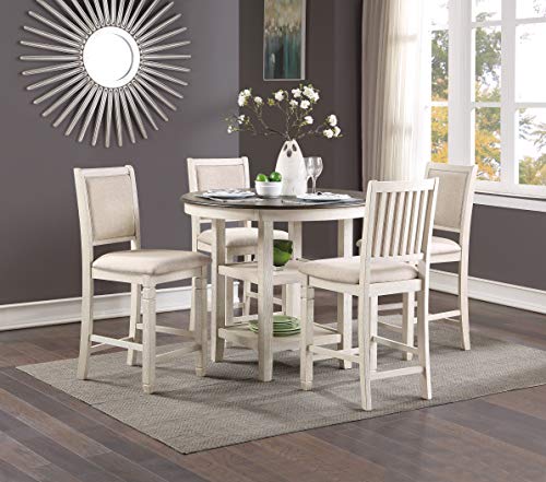 Lexicon Braun Counter Height Dining Table, Antique White