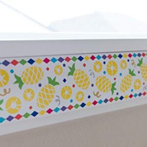 Youngever 52.5 ft Bulletin Board Borders for Classroom Decoration, Pineapple Summer Theme Straight Border Trim