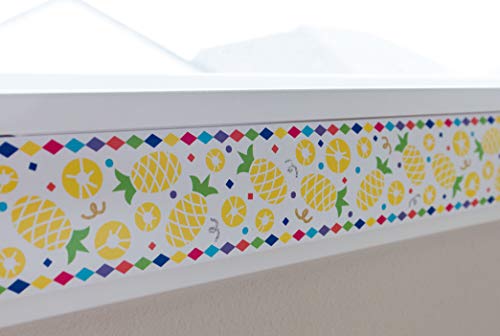 Youngever 52.5 ft Bulletin Board Borders for Classroom Decoration, Pineapple Summer Theme Straight Border Trim