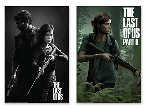 POSTER STOP ONLINE The Last Of Us - Part I & II - Gaming Poster Set (Regular Styles/Game Covers - Version 2) (Size 24 x 36 each)