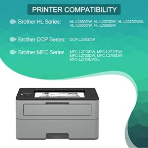 GREENBOX Compatible Toner Cartridge Replacement for Brother TN760 TN-760 TN730 TN-730 for HL-L2350DW DCP-L2550DW HL-L2395DW HL-L2390DW HL-L2370DW Printer (2 Black)