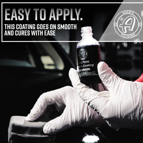 Adam's UV Graphene Ceramic Coating Kit - Verified 10H Ceramic Coating for Cars W/ 7+ Years of Protection & UV Glow Technology | Apply After Car Wash Clay Bar Car Buffer Polisher | Boat RV Motorcycle