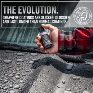 Adam's UV Graphene Ceramic Coating Kit - Verified 10H Ceramic Coating for Cars W/ 7+ Years of Protection & UV Glow Technology | Apply After Car Wash Clay Bar Car Buffer Polisher | Boat RV Motorcycle